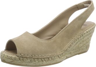 Fred De La Bretoniere Damen Fred elegant Open Toe 7cm Heel Rope Sole Alicante Espadrilles, Grau (Shadow)