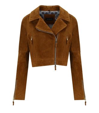 MySkin VESTE COURTE &Agrave; FRANGES MARRON MYSKIN