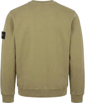 Stone Island Organic Cotton Crew Neck Sweatshirt - Green