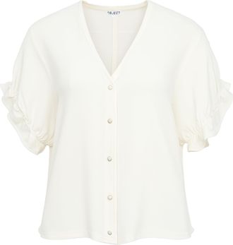 Object Objframe 2/4 V-Neck Re Top Noos