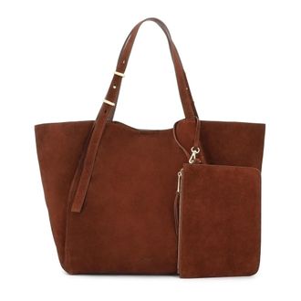 Kazar Kazar Eine ger&auml;umige Shopper-Tasche aus hellbraunem Wildleder - - Bags - Damen - Braun - ONE SIZE
