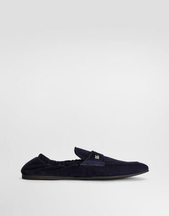 Dolce & Gabbana Slipper Aus Kalbsleder - Mann Collection Blue 42
