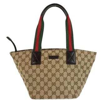 Gucci Pre-owned GG Canvas Tote Bag - Femme - Pre-owned - Beige - Taille: ONE Size