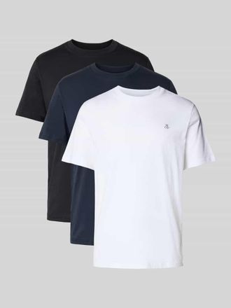 Marc O'Polo Regular Fit T-Shirt Set aus reiner Baumwolle im 3er-Pack