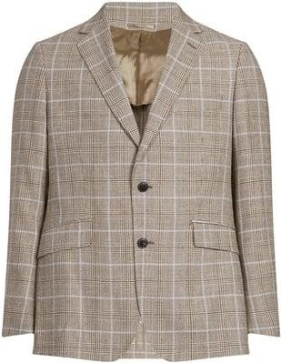 Hackett Veste cintr&eacute;e en laine, lin et soie