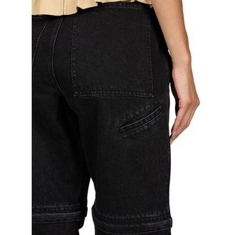 Tibi Jean convertible zipp&eacute; en coton m&eacute;lang&eacute;