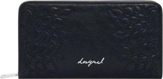 Desigual Femme, Accessoires, Noir, Taille: ONE Size Portefeuille avec Fermeture &Eacute;clair et Compartiments Int&eacute;rieurs