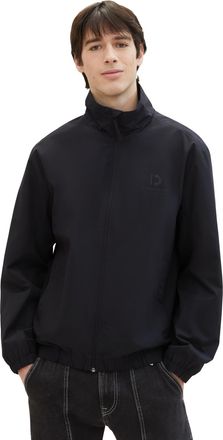Tom Tailor Tom Tailor Denim Herren Windbreaker Blouson Jacke mit Stehkragen, 29999 - Black, M
