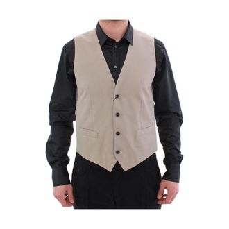 Dolce & Gabbana Vests - - Jackets - Herren - Beige - S
