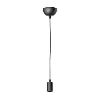 LEDs Com Suspension/lampe à suspendre DORI, noir mat, 1x E27 max. 60W