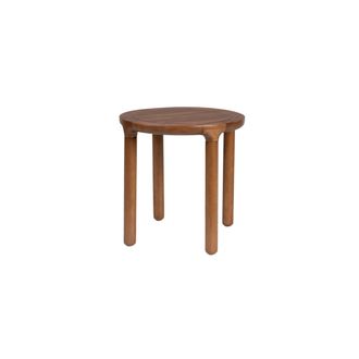 Zuiver Storm Beistelltisch Rund 45 cm Holz Walnuss