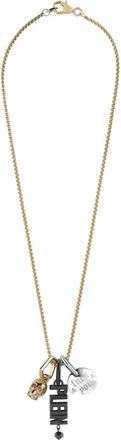 Philipp Plein collier à pendentif logo - Or