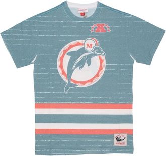 Mitchell & Ness Miami Dolphins Football Tee - - Tops - Herren - Blau - M