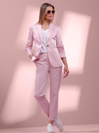 Heine Hosenanzug HEINE, Damen, Gr. 34, Normalgr&ouml;&szlig;en, ros&eacute;, 97% Baumwolle, 3% Elasthan, Anz&uuml;ge Hosenanzug, Topseller