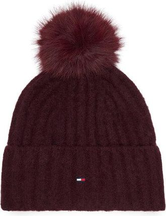 Tommy Hilfiger M&uuml;tze Th Flag AW0AW19330 Dunkelrot