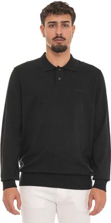 HUGO BOSS Homme, Tops, Noir, Taille: XL Asac-pl Polo Long Sleeves