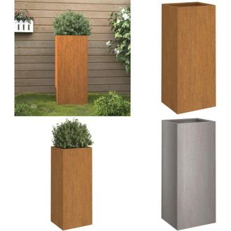 vidaXL Vidaxl - Jardini&egrave;re 32x29x75 cm acier corten - Jardinier - Pot De Fleurs - Bac &agrave; Fleurs - Acier Corten - Jardini&egrave;re Ext&eacute;rieure - Home & Living