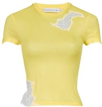 CHRISTOPHER ESBER T-shirt &agrave; empi&egrave;cements en dentelle