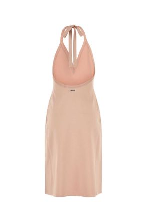 Ferragamo Womens Pink Stretch Viscose Blend Dress Ballet Abiti
