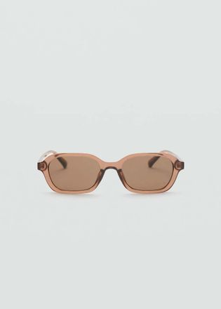 Mango Lunettes de soleil monture semi-transparente rose pastel - Femme - Taille unique - MANGO