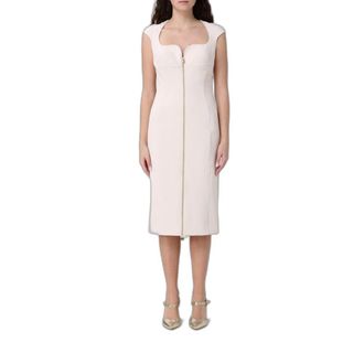 Elisabetta Franchi Zip Sheath Dress - - Dresses - Damen - Beige - M