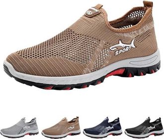 Generic Chaussures &agrave; enfiler pour homme - Tige basse en maille respirante - L&eacute;g&egrave;res et confortables - Semelle int&eacute;rieure rembourr&eacute;e - Durable et antid&eacute;rapante