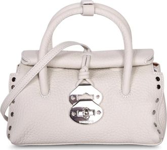 Zanellato Femme, Sacs, Blanc, Taille: ONE Size Cuir grain&eacute; de haute qualit&eacute;