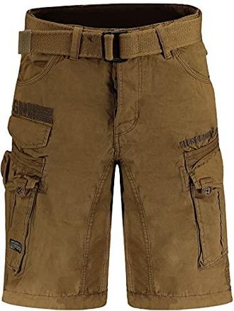 Geographical Norway Bermuda dété cargo pour homme - Produit de marque, kaki, XL