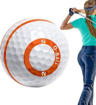 Generic Golf Übungsbälle - Leuchtend Orange Markierte Long Distance Trainingsbälle, Set Für Technikverbesserung | Sportaccessoires Für Golfschwung Training Zu