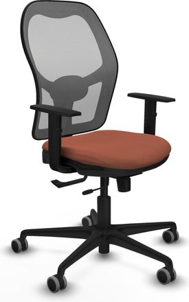 Piqueras y Crespo B&uuml;rostuhl f&uuml;r Lendenwirbels&auml;ule, verstellbar, mit 1D-Armlehnen, ausgestattet mit Syncro/Traslack und injiziertem Schaumstoff, mit Rollen von 65 mm, Pa