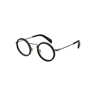 Yohji Yamamoto Homme, Accessoires, Brun, Taille: ONE Size Montures Optiques Rondes Vintage Homme Marron
