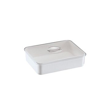 WACA 1431 Auslageschale mit Deckel Pr&auml;sentationsschale 280 x 210 x 70 mm, Farbe:wei&szlig;