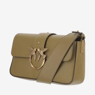 Pinko Womens Shoulder Bag Love One Mini Pinecone Leather