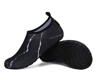Saguaro Chaussons Homme Femme Pantoufles Eté Antidérapantes Slipper Atmungsaktiv Léger, Noir signal 46/47EU