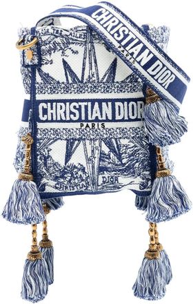 Dior Hobo Bags - Canvas Embroidered Reve d Infini D Bubble Bucket B - Gr. unisize - in Blau - f&uuml;r Damen