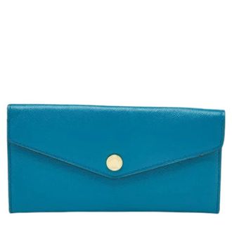 Michael Kors Portefeuille Pre-owned - Femme - Pre-owned - Bleu - Taille: ONE Size