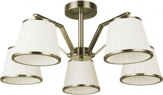 Fabrilamp Lampe avec abat-jour mod&egrave;le TREBOL cuero 5 l