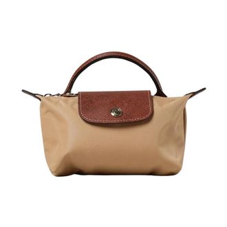Longchamp Femme, Sacs, Brun, Taille: ONE Size Le Pliage Mini Sac &agrave; Main