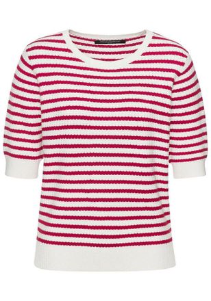 French Connection T-Shirt Loungeshirt mit kurzem Arm, aus soften Strukturstrick, Loungewear