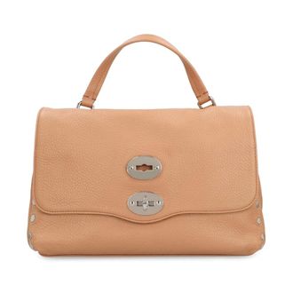 Zanellato Femme, Sacs, Brun, Taille: ONE Size Sac &agrave; main en cuir avec fermoir Postman Signature