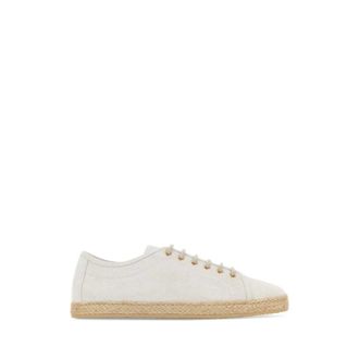 Brunello Cucinelli Homme, Chaussures, Blanc, Taille: 43 1/2 EU Espadrilles en daim