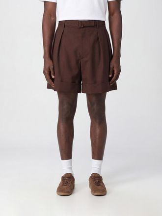 Saint Laurent Short de tailleur en laine &agrave; taille mi-haute et revers