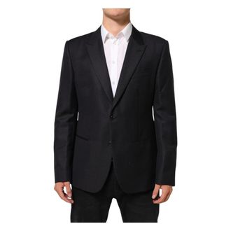Dolce & Gabbana Homme, Vestes, Noir, Taille: 2XL Veste de costume 2 Boutons