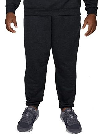 Fruit Of The Loom Big & Tall Eversoft Fleece Elastic Bottom Sweatpants with Pockets, Relaxed Fit, Moisture Wicking, Breathable Pantalon de surv&ecirc;tement, Noir chin&eacute;, XXL 