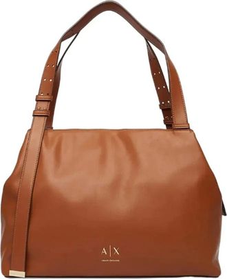 A|X Armani Exchange Femme, Sacs, Brun, Taille: ONE Size Alice M Hobo Bag