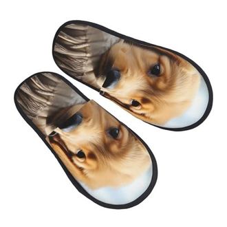 Generic Pantoufle Maison Chiot De Chien Paresseux Hiver Pantoufles Antid&eacute;rapantes Chaussons Maison Confortable Hiver Chaussures Chaudes Pour Camping Voyages M