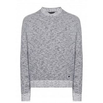 Emporio Armani Homme, Pulls, Multicolore, Taille: L Pull en Laine à Col Rond