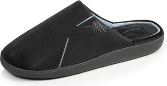 Isotoner Chaussons pantoufles Mules homme semelle à mémoire de forme, 42 EU, gris