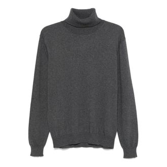 Dondup Homme, Pulls, Gris, Taille: L Pull Gris en Cachemire et Soie