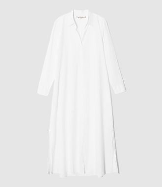 Xirena Robe Longue Boden Coton Blanc